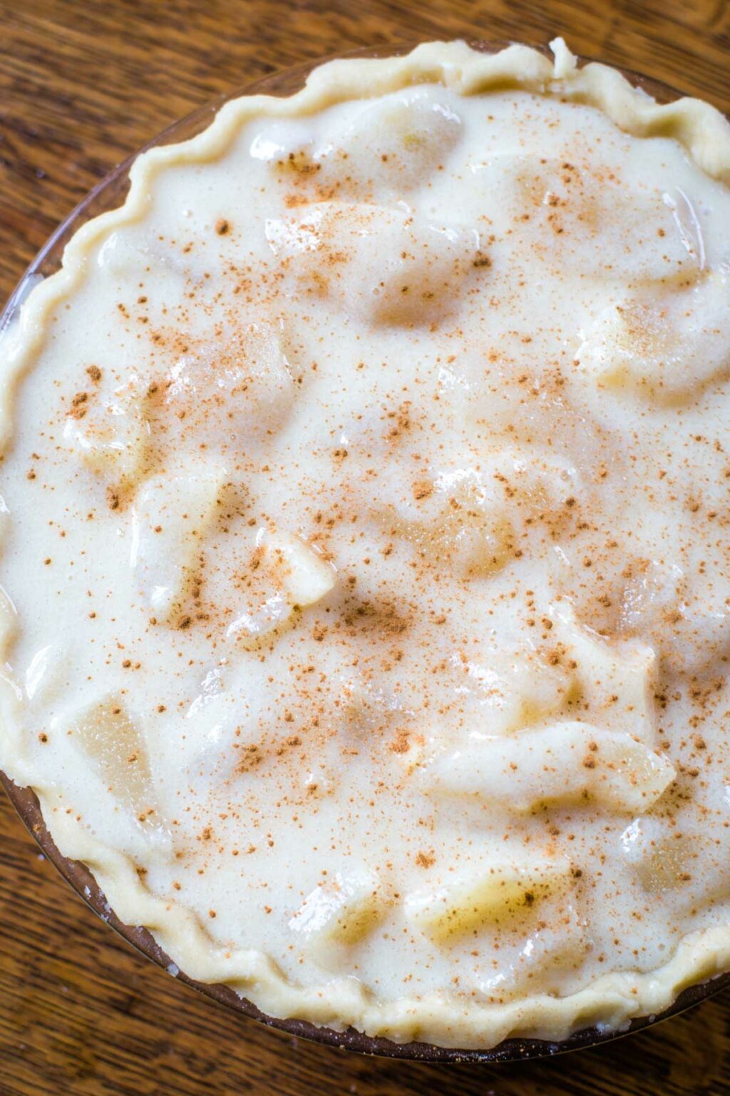 Easy Pear Custard Pie