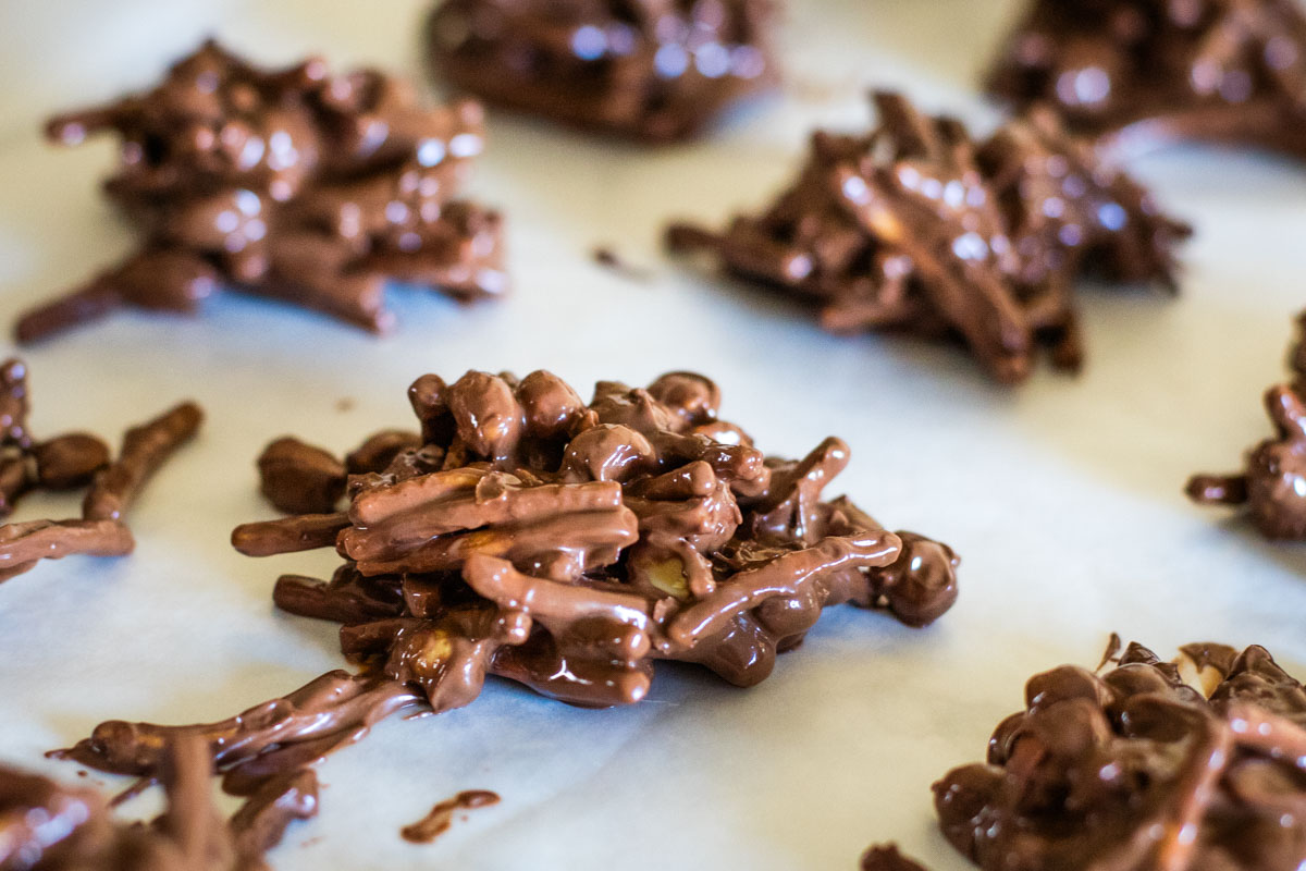 No-Bake Chocolate Haystacks Recipe (Only 4 Ingredients!)